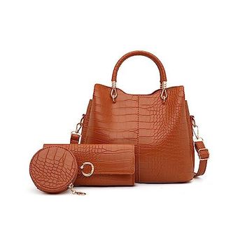 Generic Sacs &agrave; bandouli&egrave;re tendance r&eacute;tro pour femme Hobo Sac &agrave; main avec poign&eacute;e sur le dessus Sacoche pour femme, marron, large
