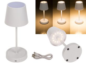 Out of the Blue White Table lamp with LED, [220260]