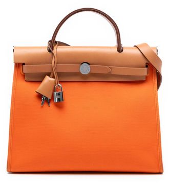 Herm&egrave;s Hobo Bags - Toile Herbag Zip 31 - Gr. unisize - in Orange - f&uuml;r Damen