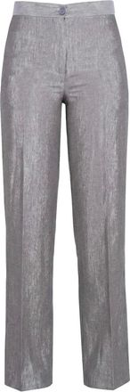 SOLOTRE Femme, Pantalons, Gris, Taille: 46 FR Pantalon Large ABU