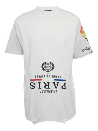 Balenciaga t-shirt graphique en jersey - Gris