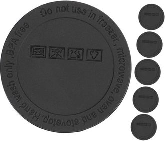 Valiclud 6st&uuml;cke Antirutsch Gummi Selbstklebend F&uuml;r Tassen Schwarz Hitzebest&auml;ndige Und Isolierte Gummi-becheruntersetzer F&uuml;r Auto-getr&auml;nkehalter Schreibtisch U