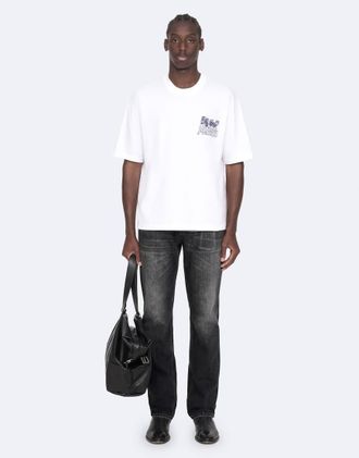 AllSaints Battles T-Shirt mit Rundhalsausschnitt in Optikwei&szlig;