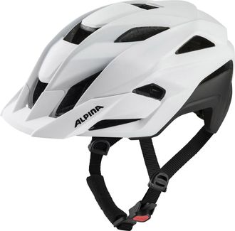 Alpina Alpina Stan MIPS TOCSEN - Smarter & Leichter All-Mountain MIPS Fahrradhelm Mit Sturzsensor & Notrufsystem F&uuml;r Erwachsene, White matt, 51-55 cm