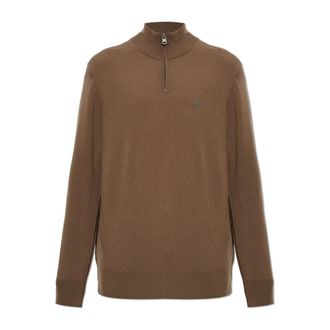 AllSaints Homme, Pulls, Brun, Taille: XL Kilburn Zip Funnel Sweater