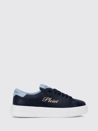 Philipp Plein Baskets basses en cuir avec semelle chunky et logo lamin&eacute;