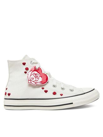 Converse Sneakers aus Stoff Chuck Taylor All Star Roses A13650C Wei&szlig;