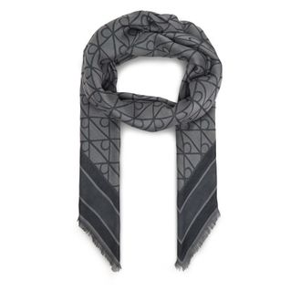 Calvin Klein Tuch Calvin Klein Emblem Aop Jacquard Square Scarf LV04F8080G Schwarz