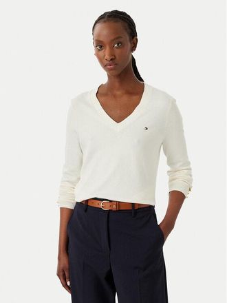 Tommy Hilfiger Pullover WW0WW40098 Creme Regular Fit