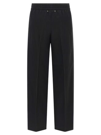 Golden Goose Womens Black Virgin Wool Casual Pants