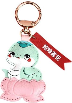 Generic Porte-cl&eacute;s mignon sac &agrave; dos, porte-cl&eacute;s pour cl&eacute;s, porte-cl&eacute;s serpent en m&eacute;tal, impression Vista, charmant porte-cl&eacute;s, pendentif d&eacute;coratif de dessin a