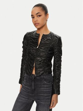 Pinko Lederjacke Giasone 102993 A1KC Schwarz Regular Fit