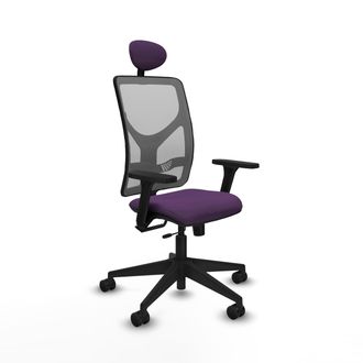 Piqueras y Crespo Stuhl f&uuml;r Sicherheitsh&uuml;tten mit 3D-Armen, h&ouml;henverstellbarer Lendenwirbelst&uuml;tze und festem Kopfteil, ausgestattet mit Syncro/Traslack und Schneidescha