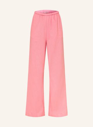 Lilienfels Lilienfels Hose Dante Mit Leinen pink