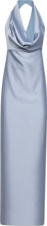 Blanca Vita Femme, Robes, Bleu, Taille: 42 FR Antea Satin Maxi Dress