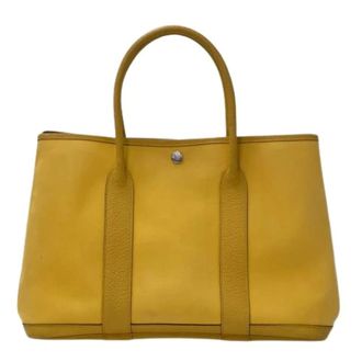 Herm&egrave;s Sac cabas vintage doccasion - Femme - Pre-owned - Jaune - Taille: ONE Size