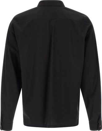 Prada Cotton with Zip Closure Shirt - Black