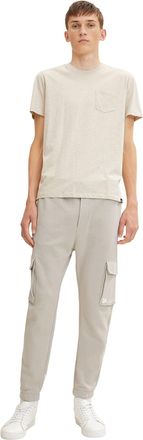 Tom Tailor Herren Cargo Jogginghose 1032791, 11754 - Light Dove Grey, M