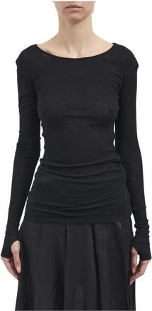 Isabel Benenato Isabel Benenato, Femme, Pulls, Noir, Taille: 40 FR Maglia in Jersey a Costine