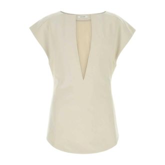 Entire studios Entire Studios, Femme, Blouses et Chemises, Beige, Taille: 40 FR Débardeur Col V Profond