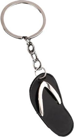 Generic Porte-cl&eacute;s en forme de pantoufle portable - Breloque en m&eacute;tal - Pendentif amusant en forme de chaussure - Accessoire cr&eacute;atif - Sculpture de chaussures