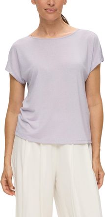 s.Oliver Flie&szlig;endes Jersey-T-Shirt aus Glitzergarn