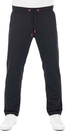 Riverso Jogginghose Herren Baumwolle lang Regular Fit RIVGuido Sporthose Trainingshose Freizeithose Schwarz 3XL, Größe:3XL, Farbe:Black - Formula Red