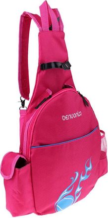 Hellery wasserdichte Tennisschläger Rucksack Tasche Badminton Rucksack Sporttasche - Rose Rot