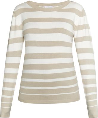 Usha Strickpullover Damen Stein Wollweiss