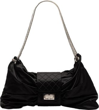 Chanel Shopper - Medium Satin Bow Mademoiselle Shoulder Bag - Gr. unisize - in Schwarz - f&uuml;r Damen