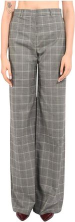 Max Mara Femme, Pantalons, Gris, Taille: 40 FR Wide Pantalons