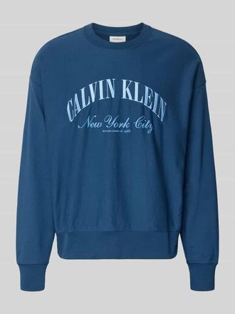 Calvin Klein Jeans Sweatshirt mit Label-Stitching