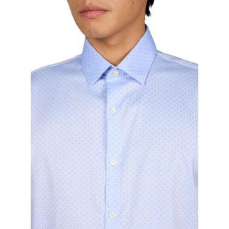 Calvin Klein Chemise &agrave; motif en coton m&eacute;lang&eacute;