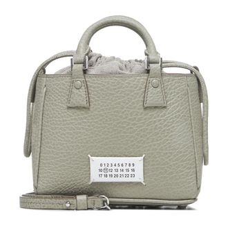 Maison Margiela Graue Leder 5AC Tote Tasche - - Bags - Damen - Grau - ONE SIZE