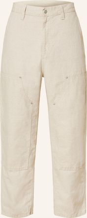 Carhartt Work in Progress Carhartt Wip Hose Walter Regular Fit Mit Leinen beige