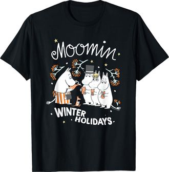 Moomin Mumins Mumins Winterurlaub Moominmamma Hei&szlig;getr&auml;nke T-Shirt
