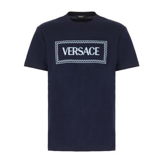 Versace T-Shirt - - Tops - Herren - Blau - XL