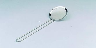 Ibili 764412 Ecumoire Maille, Acier Inoxydable, Argent, 40.2 x 12.8 x 1 cm