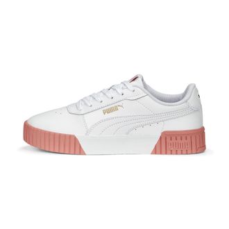 Puma Damen Carina 2.0 Turnschuhe, Puma White Hibiscus Flower Puma Gold, 42.5 EU