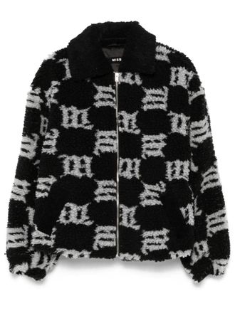 Misbhv veste à motif monogrammé - Noir