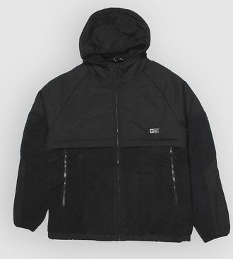 Salty Crew Shield Sherpa-Jacke black