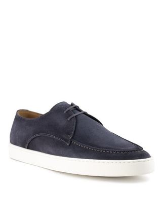 Rosso E Nero Herren Schuhe blau Veloursleder