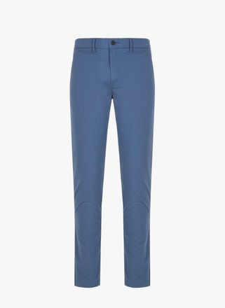 Tommy Hilfiger Pantalon chino droit en coton m&eacute;lang&eacute;