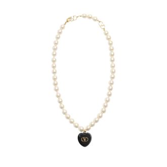 Valentino Garavani Coeur Royal Necklace - - Accessories - Damen - Wei&szlig; - ONE SIZE