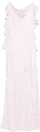 Rotate Rotate Birger Christensen, Femme, Robes, Rose, Taille: 42 FR Robe Longue Cascade Maxi