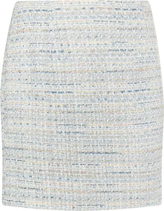 Faina Boucl&eacute;-Minirock Damen Hellblau Mehrfarbig