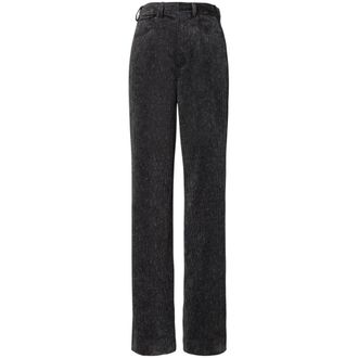 Tory Burch Wide-Leg Cordhose - - Trousers - Damen - Grau - 2XS