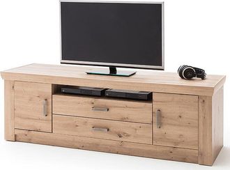 PEGANE Pegane - Meuble tv coloris chêne - Longueur 180 x Hauteur 60 x Profondeur 55 cm