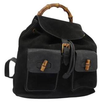 Gucci Pre-owned Wildleder ruckscke - - Pre-owned - Damen - Schwarzk - ONE SIZE
