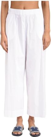 Max Mara Femme, Pantalons, Blanc, Taille: 38 FR Wide Pantalons
